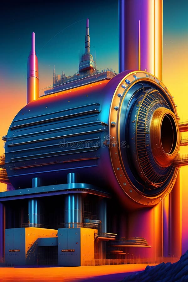 3D Render of Motor Plant Finite Elements Analysis Stock Illustration ...