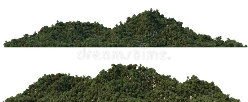 Mountains on a White Background Stock Illustration - Illustration of ...