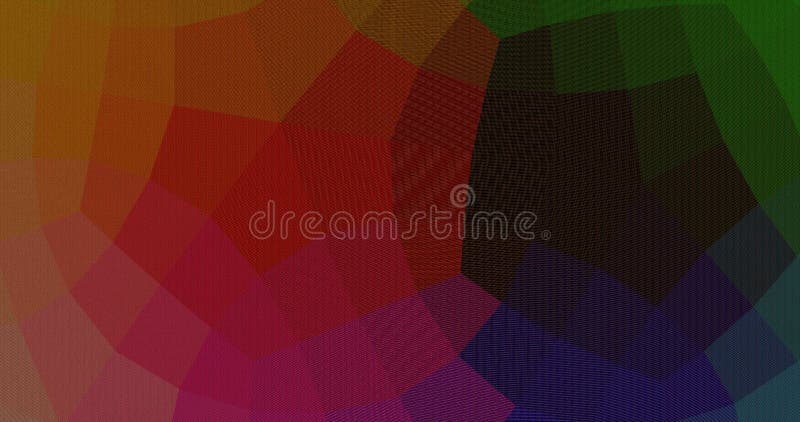 Render with Multicolored Ripple Tiles Stock Illustration - Illustration ...