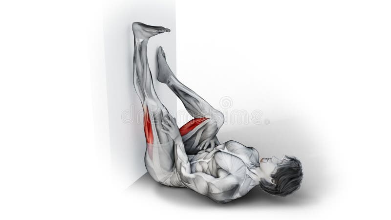 3d Render of Muscular Male Character Training Hamstrings Stretch ...