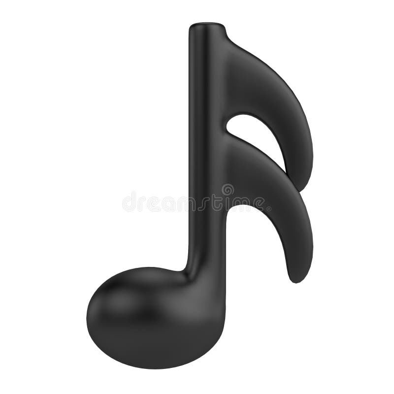 3d render of music sign stock illustration. Illustration of model ...