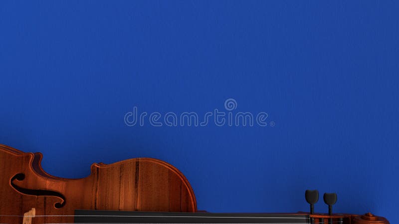 3d Render Musical Instruments in the Background Stock Illustration ...