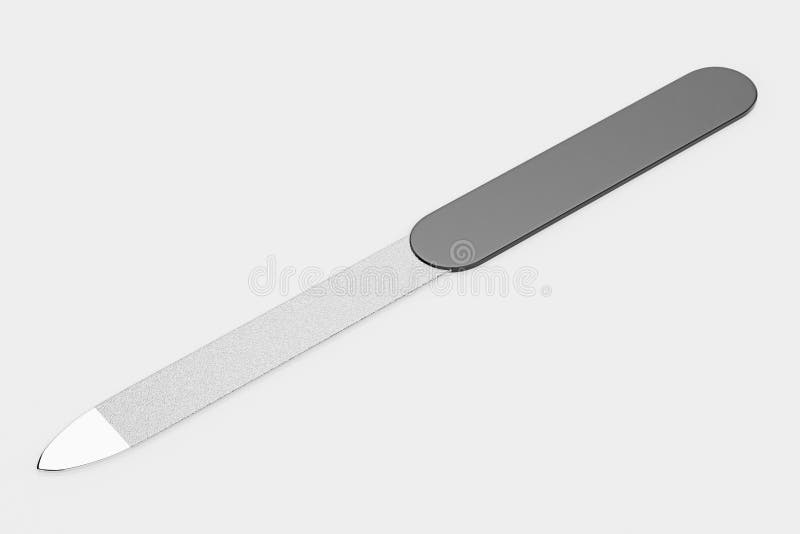 3D Render of Nail File stock illustration. Illustration of cosmetics ...