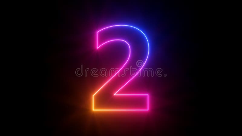 3d Render, Neon Background with Glowing Lines. Colorful Spectrum Laser ...