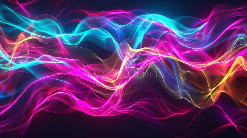 Fluorescent Ribbons Stock Illustrations – 46 Fluorescent Ribbons Stock ...