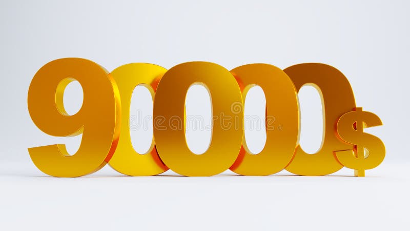 Number 90000 3d. stock illustration. Illustration of marketing - 168440860