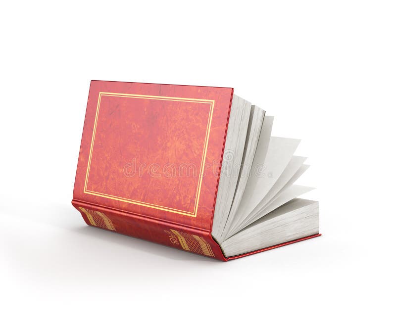 Render of one open book stock illustration. Illustration of pile - 65957121