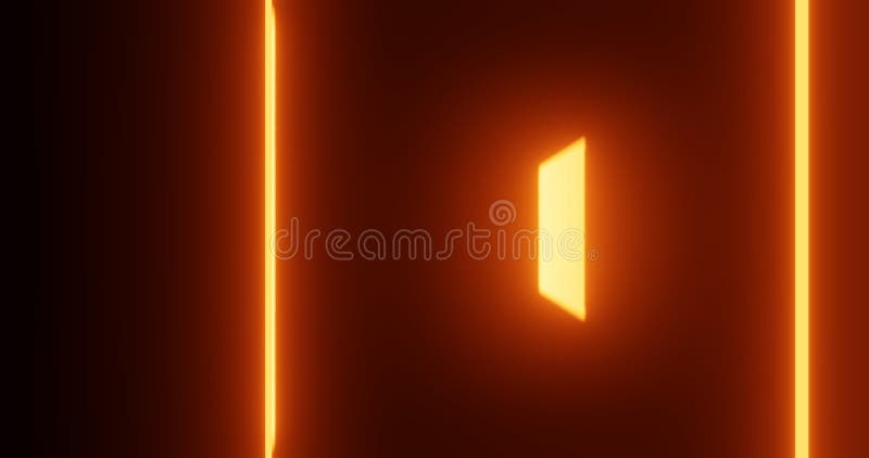Render with Orange Laser with Reflection Stock Illustration ...