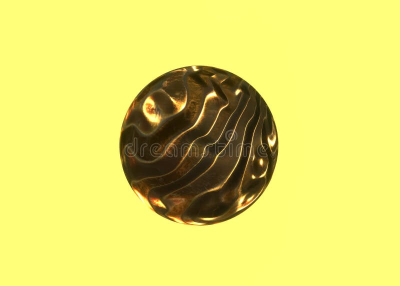 3d Render Organic Ball in Curve Wavy Smooth and Soft Bio Forms in ...