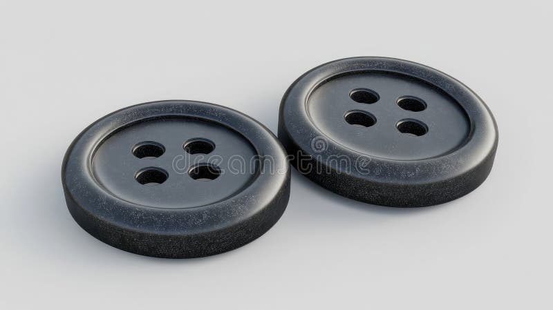 3D Render of a Pair of Buttons Stock Illustration - Illustration of ...