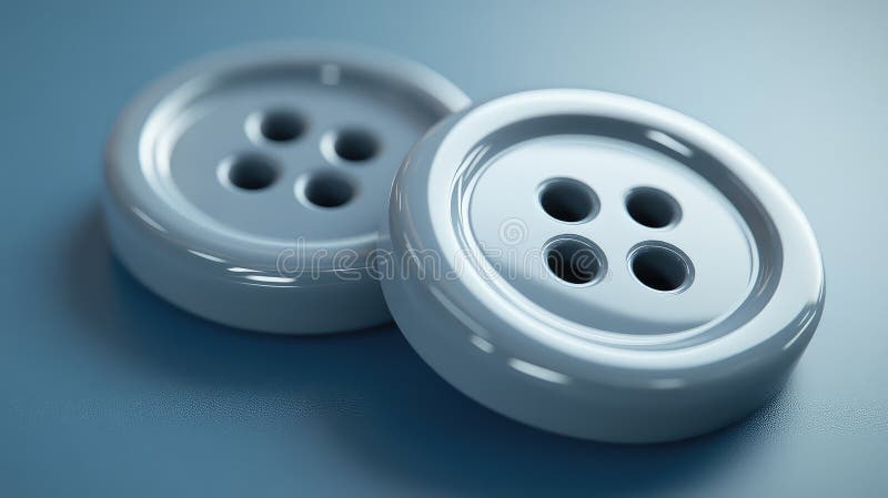 3D Render of a Pair of Buttons Stock Illustration - Illustration of ...