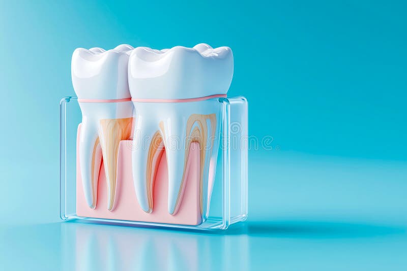 3d Render,pastel Color Palette, Healthy Teeth Stock Image - Image of ...