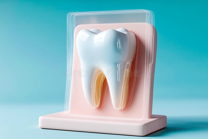 3d Render,pastel Color Palette, Healthy Teeth Stock Photo - Image of ...
