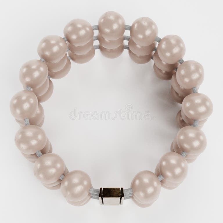 3D Render of Pearl Jewelry stock illustration. Illustration of shell ...