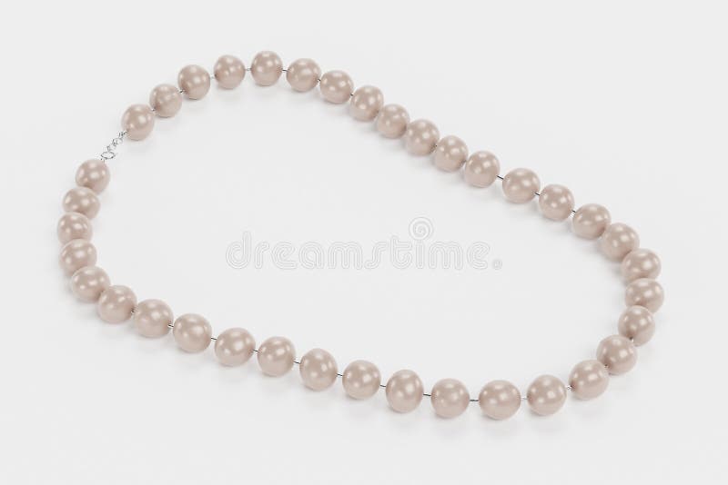 3D Render of Pearl Jewelry stock illustration. Illustration of render ...