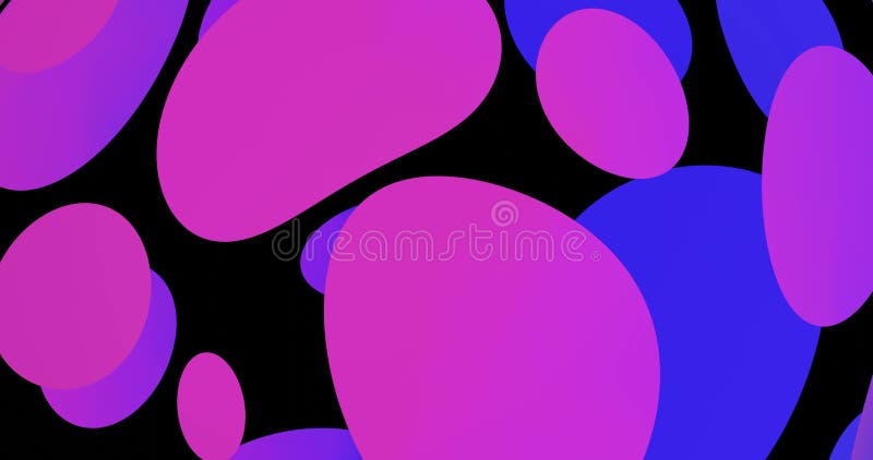 Render with Pink and Purple Ellipses on Black Background Stock Video ...