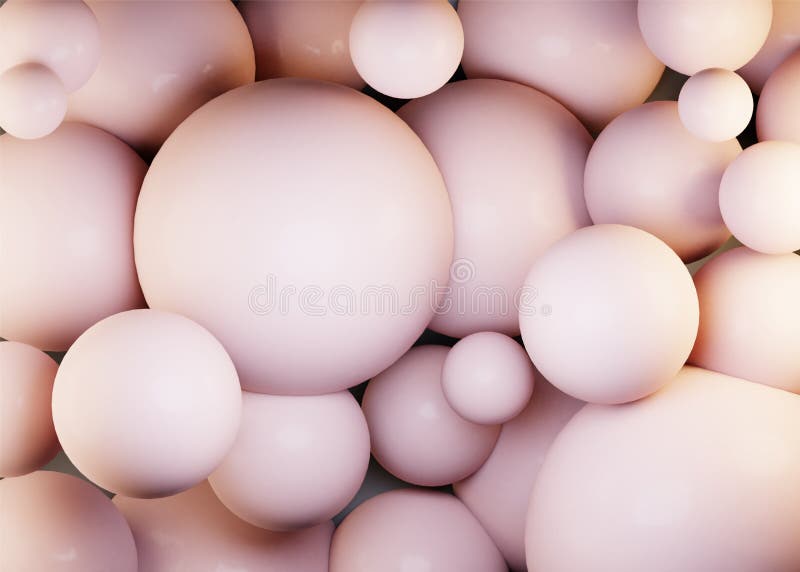 3D Render of Pink Sphere Background Stock Illustration - Illustration ...