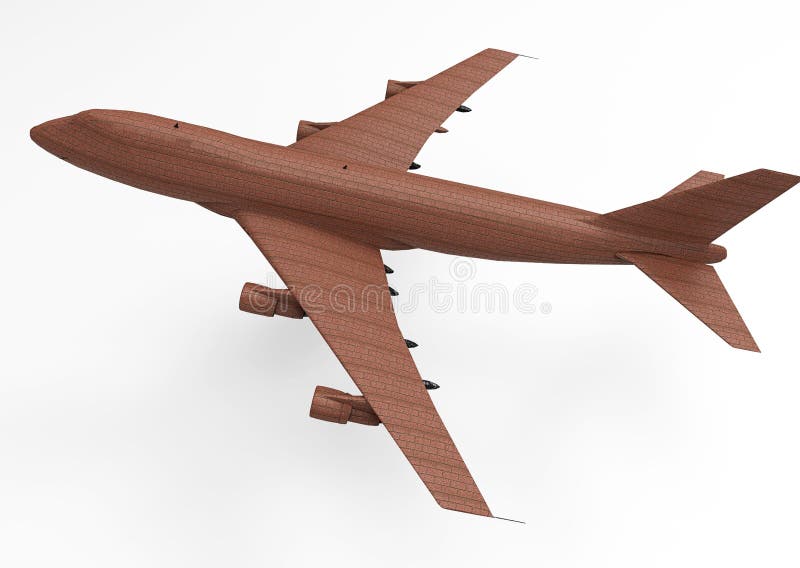 3D render plane stock illustration. Illustration of commercial - 93174921