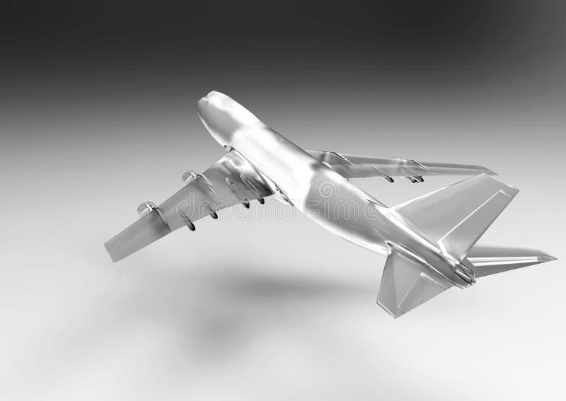 3D render plane stock illustration. Illustration of plane - 93175060