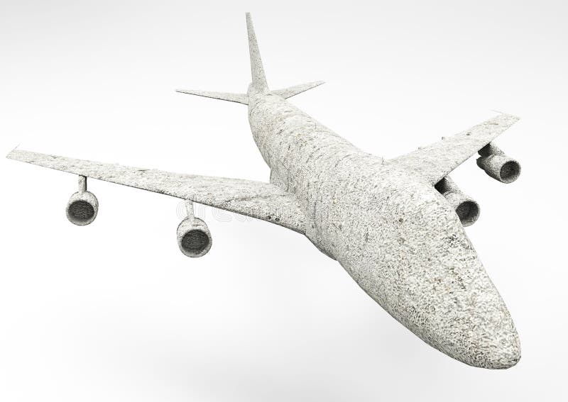 3D render plane stock illustration. Illustration of aircraft - 93175104