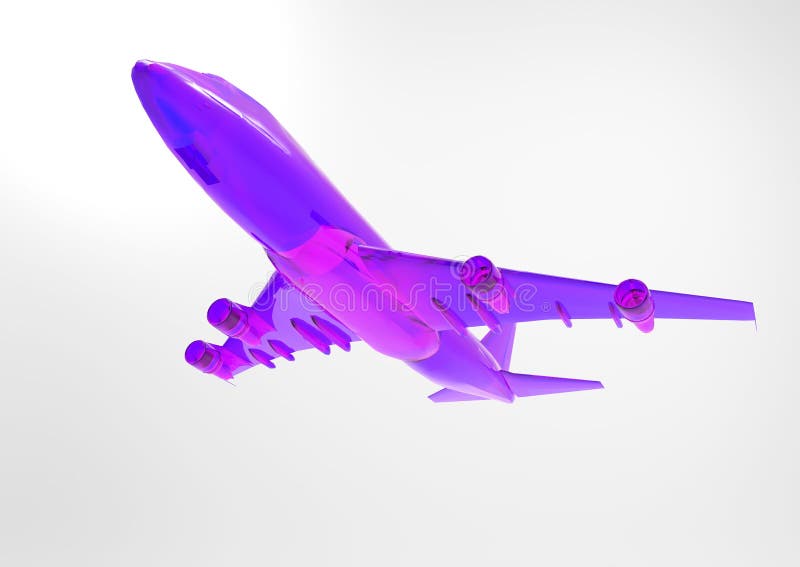 3D render plane stock illustration. Illustration of afterburner - 93175204