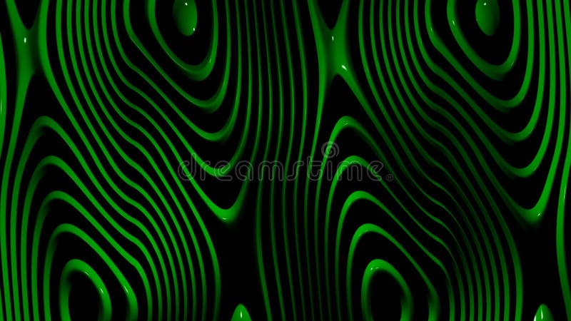 Green Plasma Lines, Dark Background, Luxury, Reflection, 3D Render ...