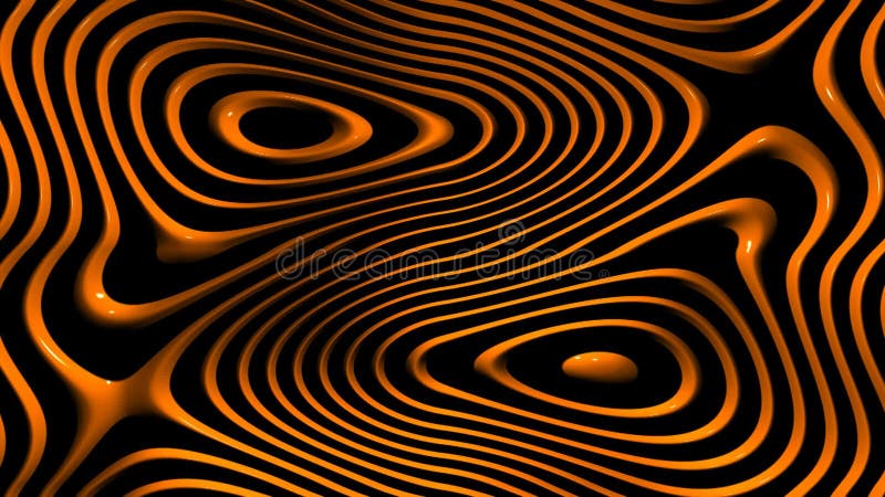 Orange Plasma Lines, Dark Background, 3D Render, Luxury, Unique Design ...