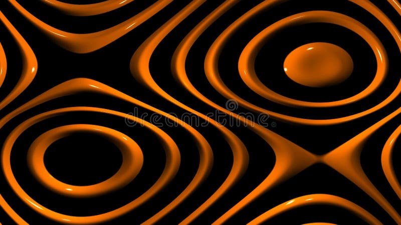 Orange Plasma Lines, Dark Background, Luxury, Unique Design, 3D Render ...