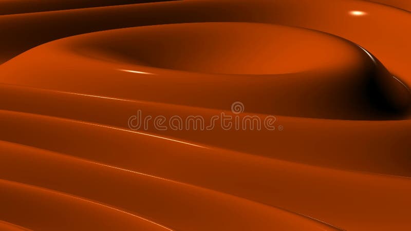 Orange Plasma Waves, Background, Reflection, 3D Render, Luxury, Unique ...