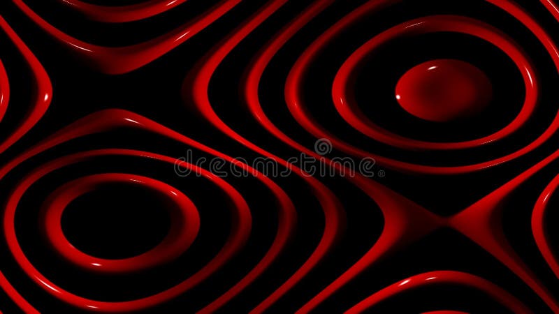 Red Plasma Lines, Dark Background, 3D Render, Reflection, Luxury ...