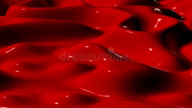 Red Plasma Waves, Background, Unique Design, 3D Render, Luxury ...
