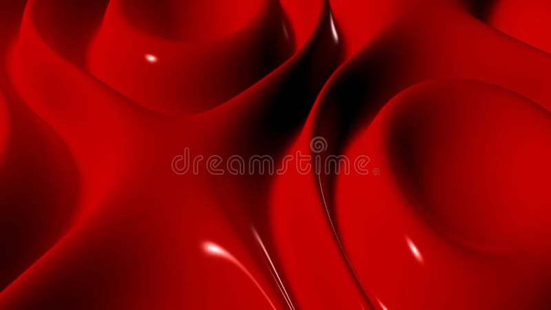 Red Plasma Waves, Background, Unique Design, 3D Render, Reflection ...