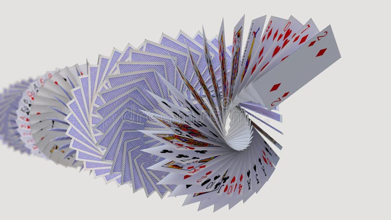 Poker card falling stock illustration. Illustration of fortune - 207658015