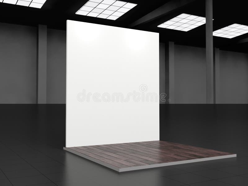 3d Render 2x3 Pop Up Template. Realistic Isolated Mockup 3d ...