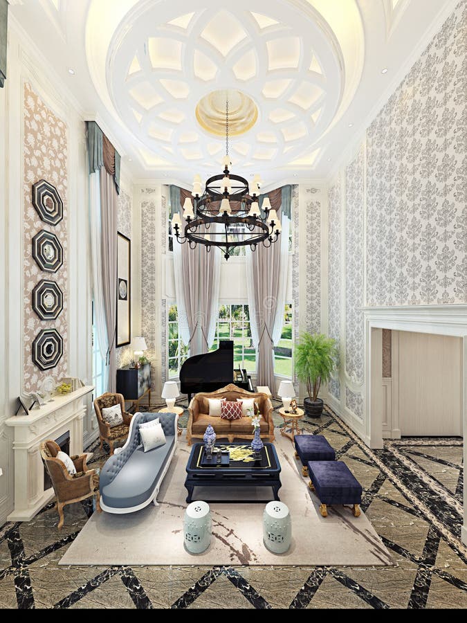 3d Render of Postmodern House Stock Illustration - Illustration of ...