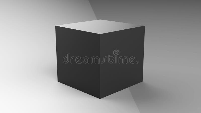 3d Cube Box Render on Isolated Background for Product Package Design ...