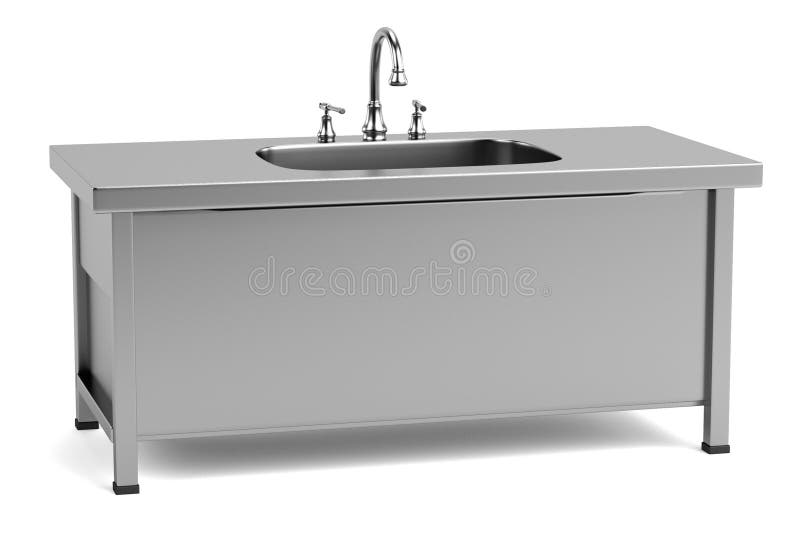 3d Render of Professional Restaurant Kitchen Inter Stock Illustration ...