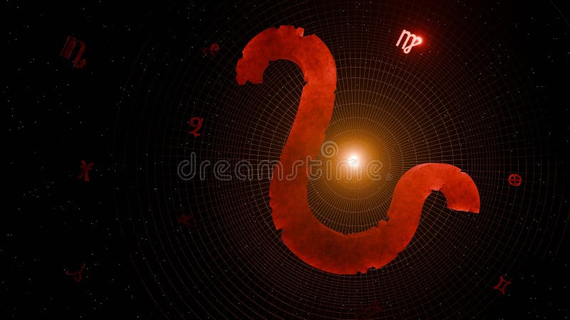 3d Render of Prominent Leo Symbol and Astrological Background Stock ...