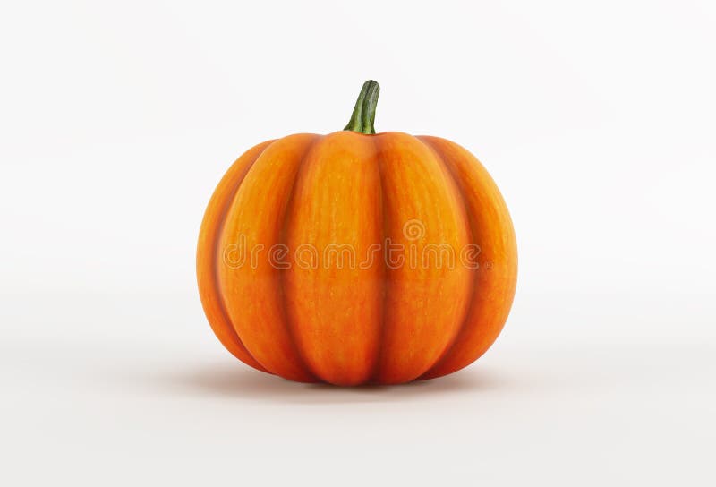 3d render of a pumpkin stock illustration. Illustration of holiday ...