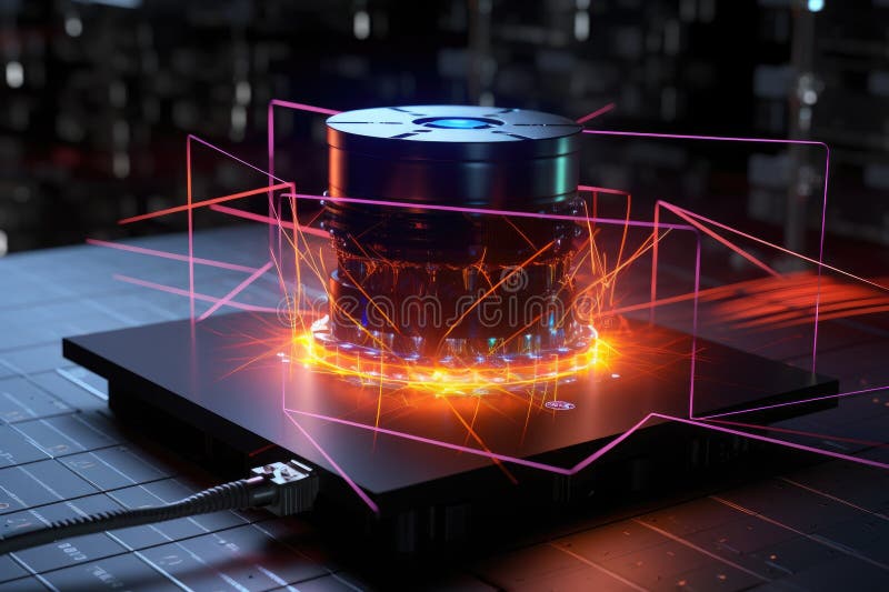 3d Render of Quantum Radar Technology Concept Stock Illustration ...