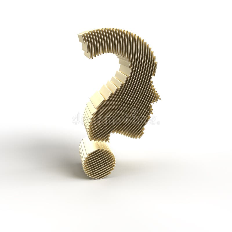 3d Render Question Mark with Human Icon Illustration Design Stock ...