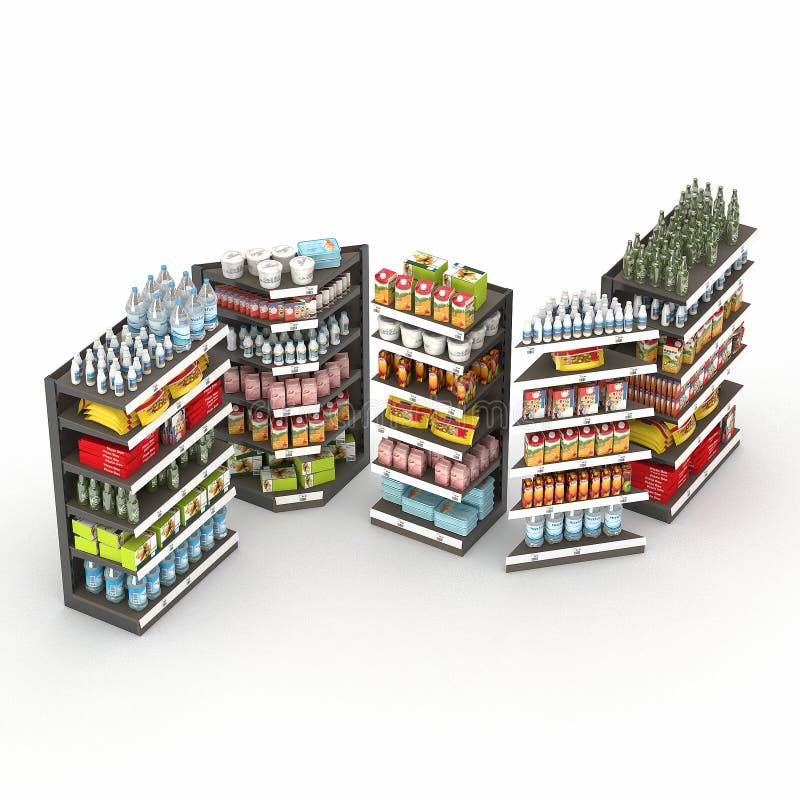 3d render racks stock illustration. Illustration of blue - 137406058