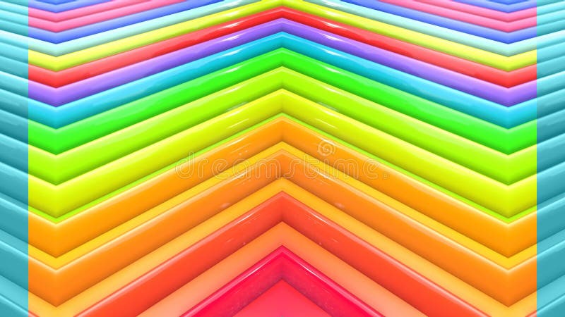 3d Render Rainbow Colors Background with Beatiful Stripes As Creative ...