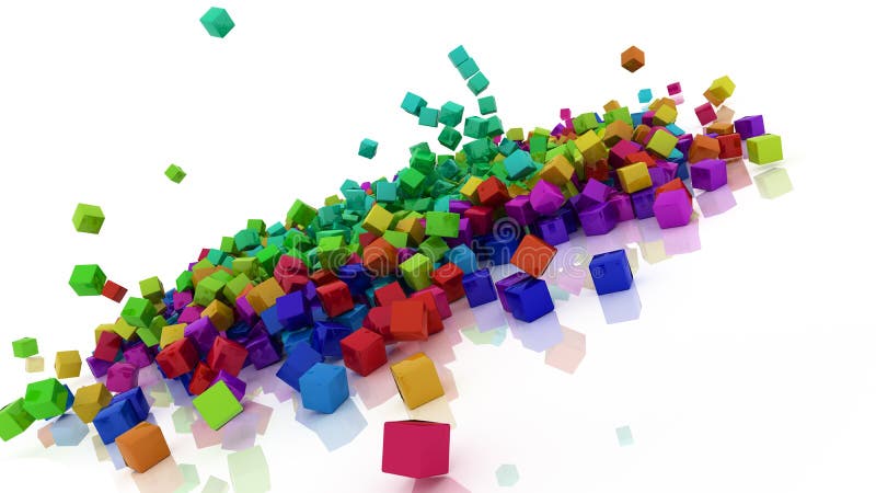 Coloured Cubes Stock Illustrations – 320 Coloured Cubes Stock ...