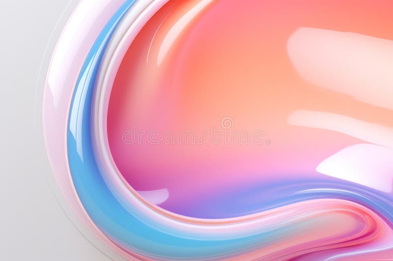 3d Render Realistic Flying Shapes in Motion Isolated on White ...