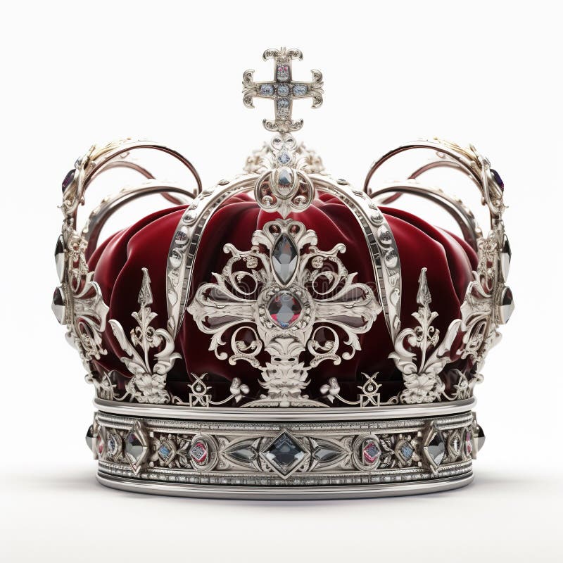 Realistic King on Bright Yellow Background with Copy Space Stock ...