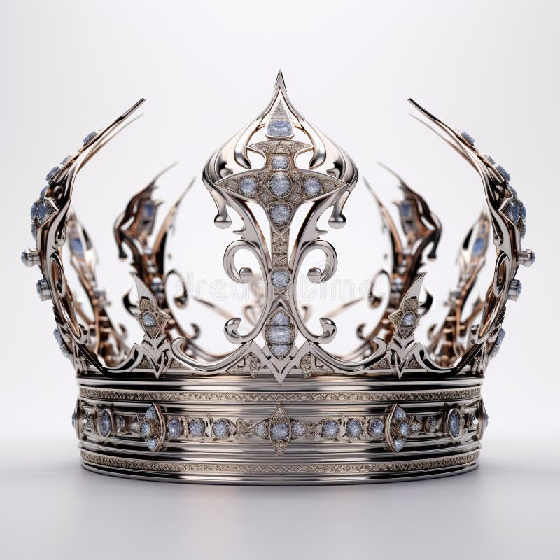 Realistic King on Bright Yellow Background with Copy Space Stock ...