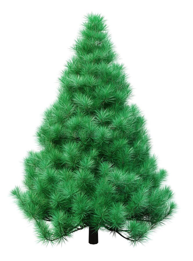 3D Render of Realistic Pine Tree Stock Illustration - Illustration of bark, botanic: 301579733