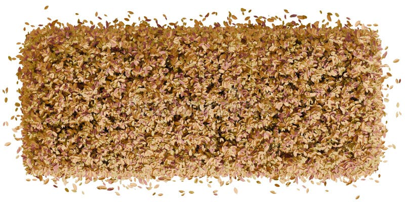 3d Render of a Rectangular Shrub with Vibrant Autumn-colored Leaves ...