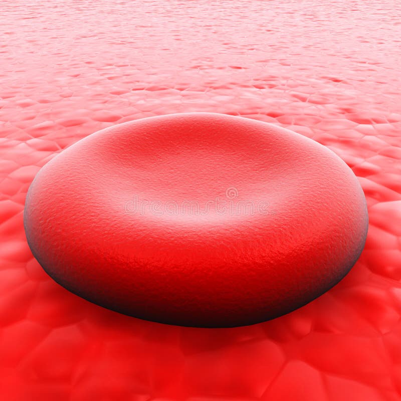 3d Render Red Blood Cells Background. Stock Illustration - Illustration ...